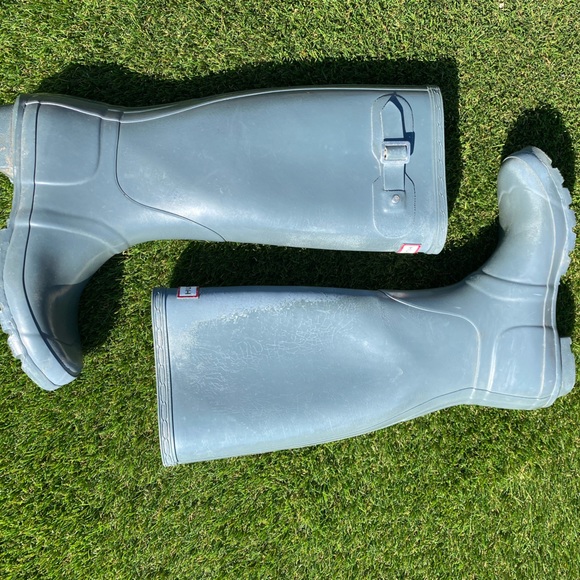 Hunter | Shoes | Knee High Grey Hunter Boots | Poshmark
